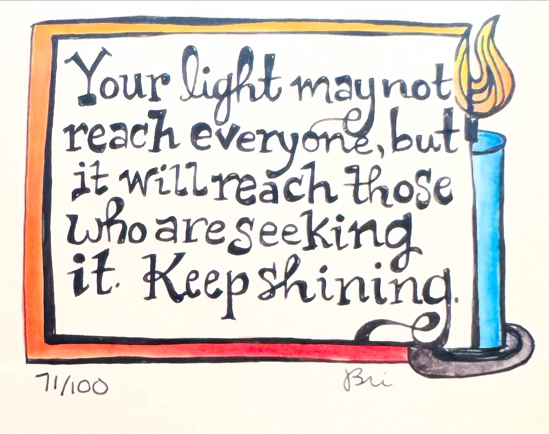 Your light 🔥 – Brilliantly Bri Art